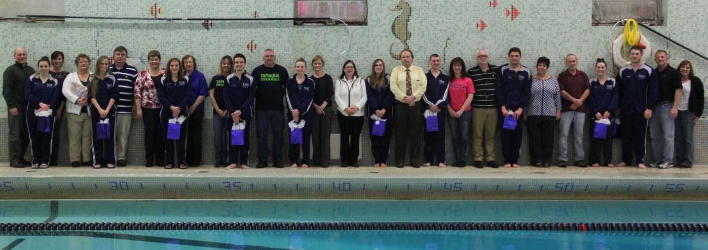 TAMAQUA SWIM TEAM RECOGNIZES SENIORS, PARENTS DURING SWIM MEET ...
