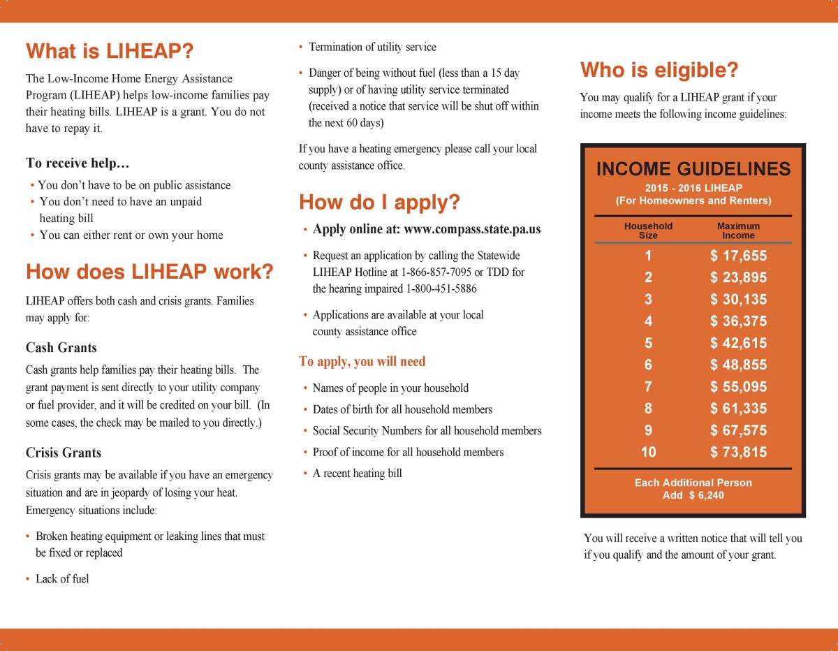 LIHEAP APPLICATION PERIOD NOW OPEN; APPLY ONLINE – TamaquaArea.com